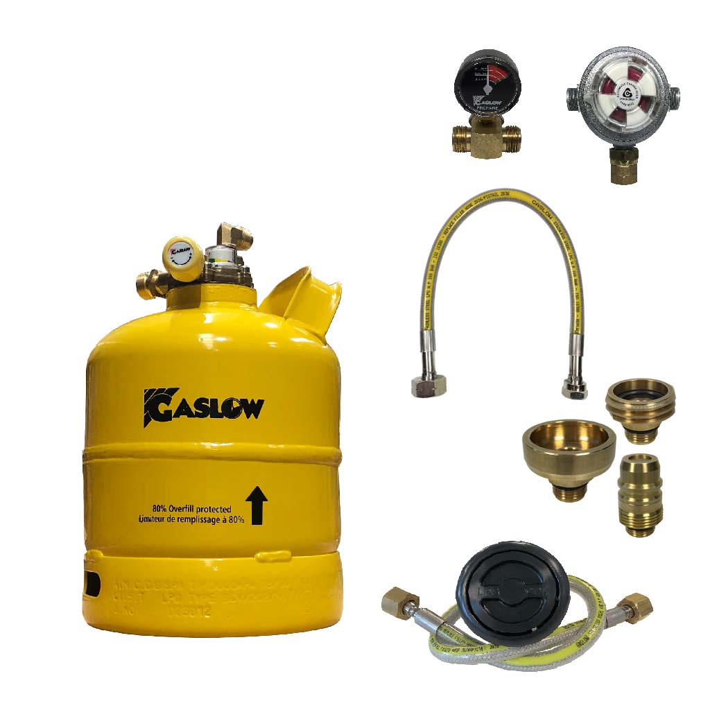 Single Gaslow 2 7kg Cylinder Kit With Exterior Black Filler